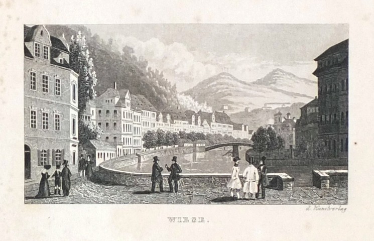 Antique map - Karlovy Vary Album von Carlsbad Karlsbad 1840