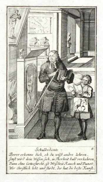 School servant, Schulbediente, estates, professions, 1751 Fleischmann