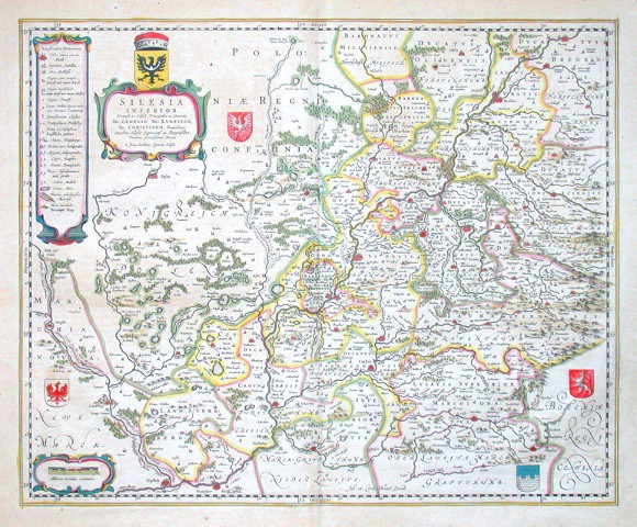 Antique map - Silesia Inferior